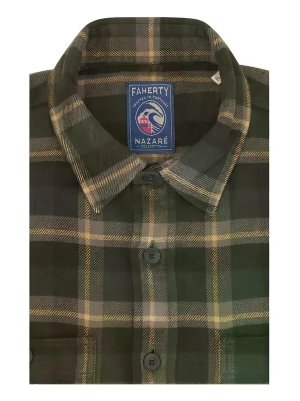 Faherty Brand Heirloom Portuguese Checked Button Shirt - Green