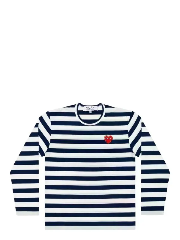 Play Comme Des Garcon Striped T-shirt - Black