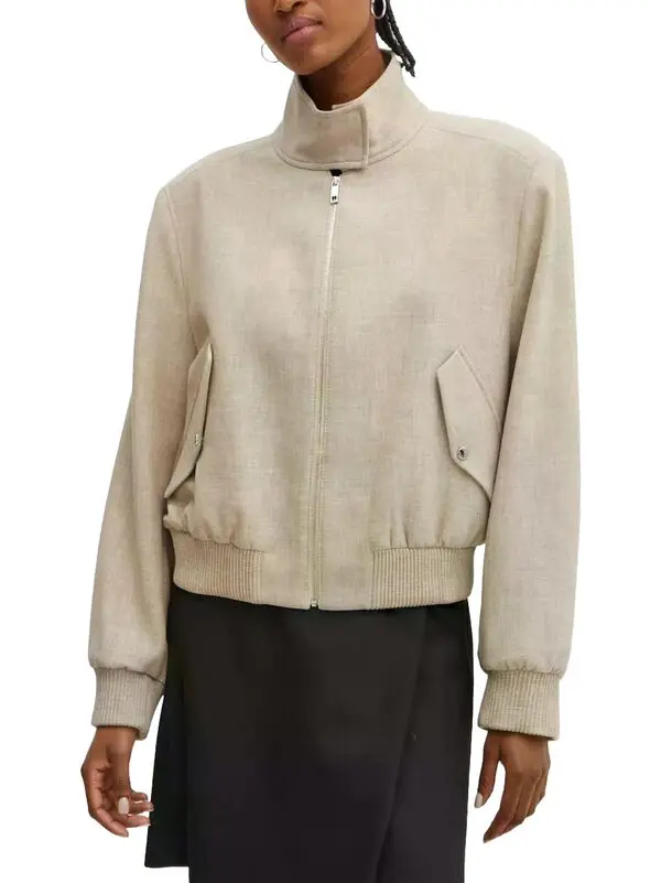 BOSS Zip Collar Jacket - Neutrals