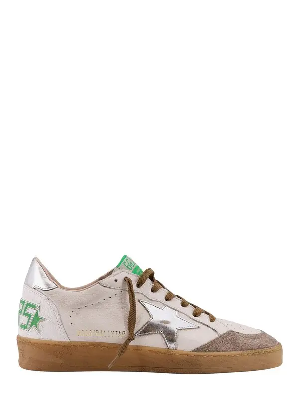 GOLDEN GOOSE Ball Star Leather Sneakers - White