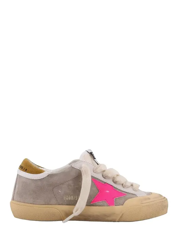 GOLDEN GOOSE Super-star Penstar Suede Sneakers - Grey