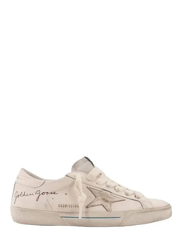 Golden Goose Super Star Half Foxing Leather Sneakers - White