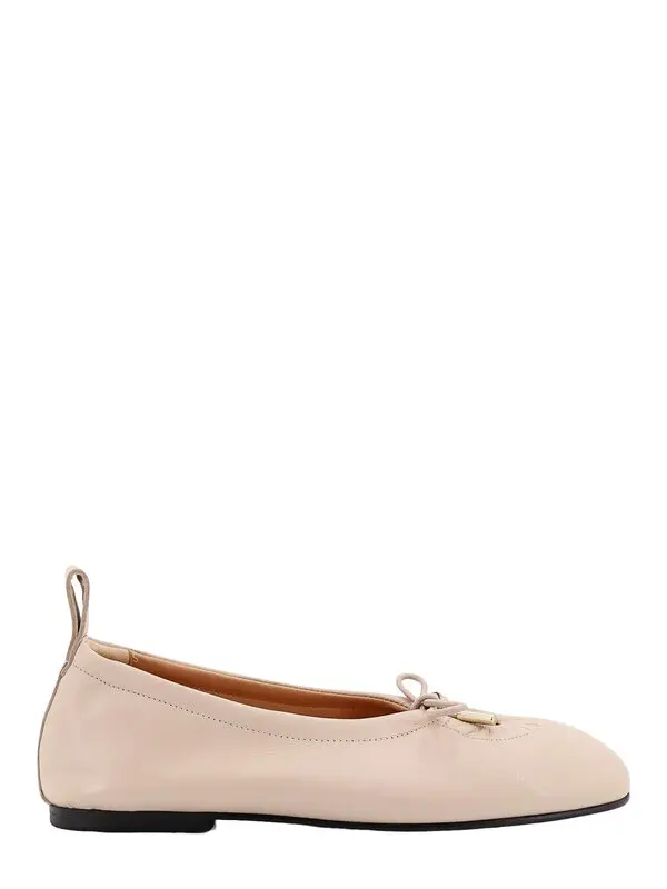 ALOHAS Rosalind Leather Ballerinas - White