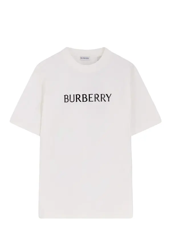 Burberry Seth Organic Cotton Tshirt - White