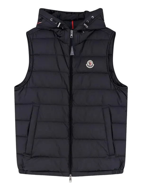 Moncler Marseillan Sleeveless Down Jacket - Black
