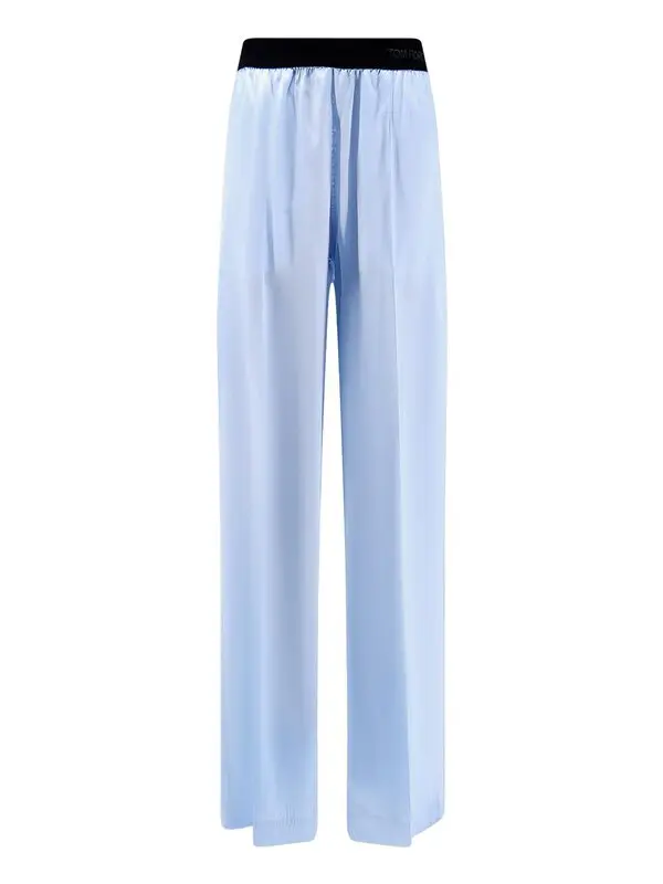 TOM FORD Stretch Satin Pyjamas - Blue