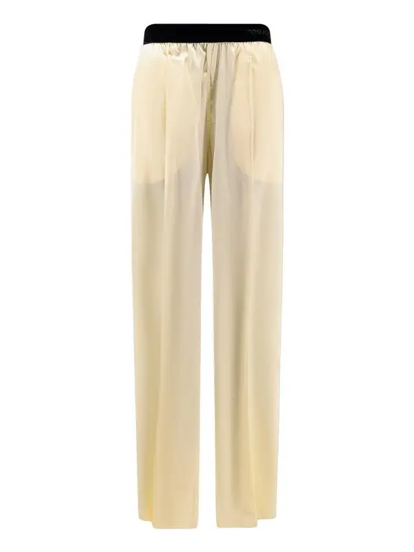 TOM FORD Stretch Satin Pyjamas - Yellow