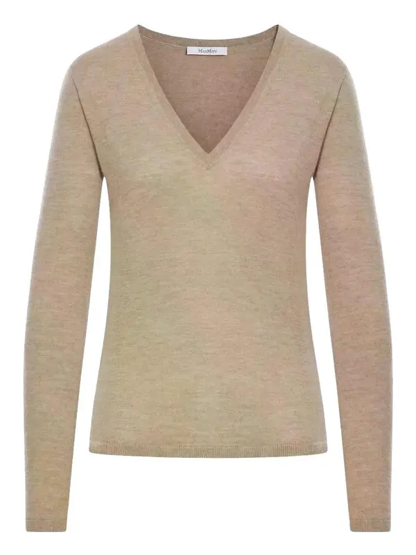 Max Mara V-neck Top - Neutrals
