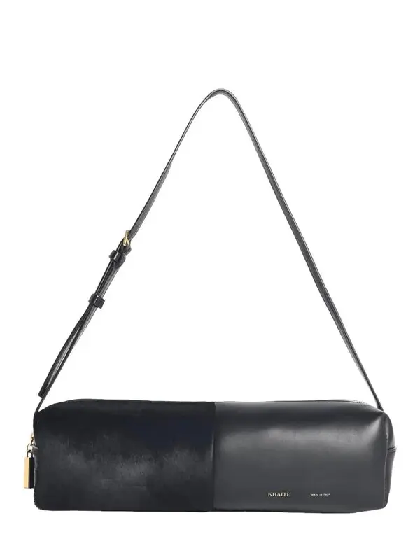 Khaite Kye Leather Shoulder Bag - Black