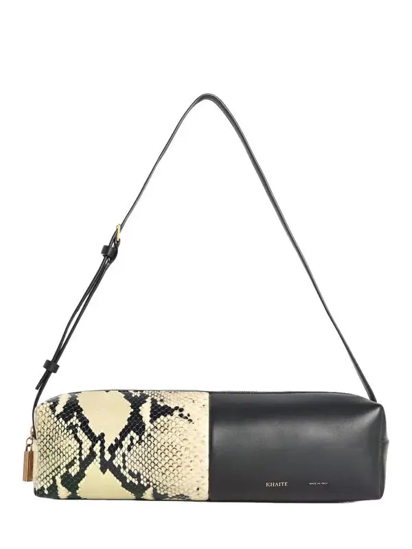Khaite Kye Leather Shoulder Bag - Black