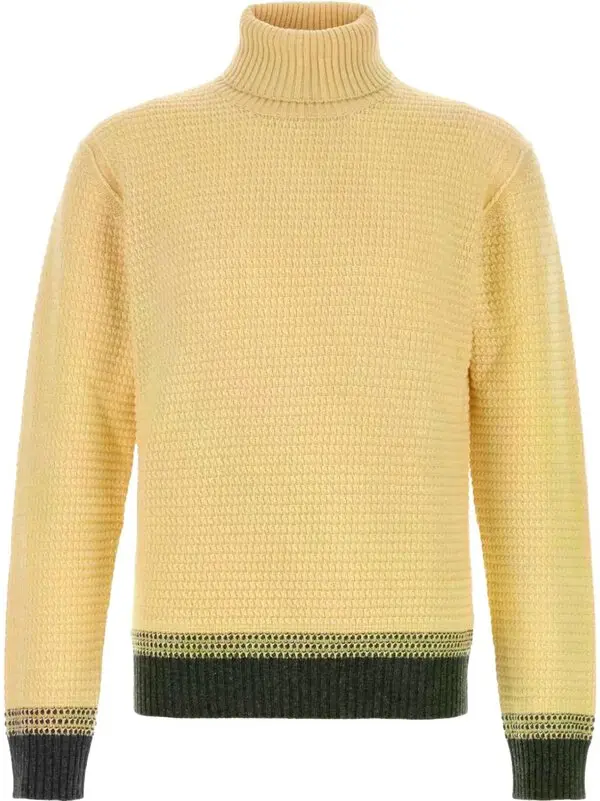 Zegna Roll-neck Cashmere Sweater - Yellow