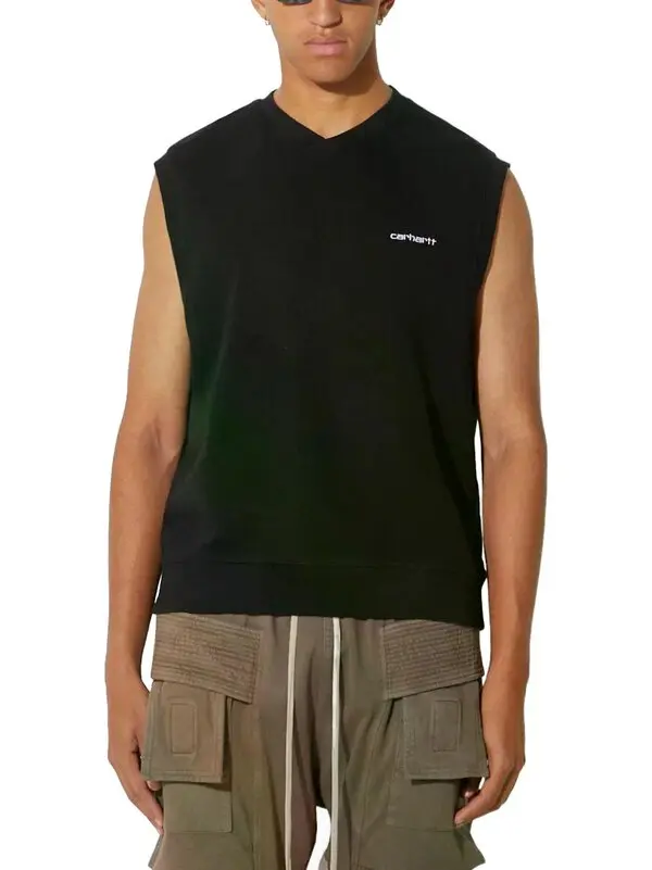 Carhartt Work In Progress V-neck Logo Vest - Black