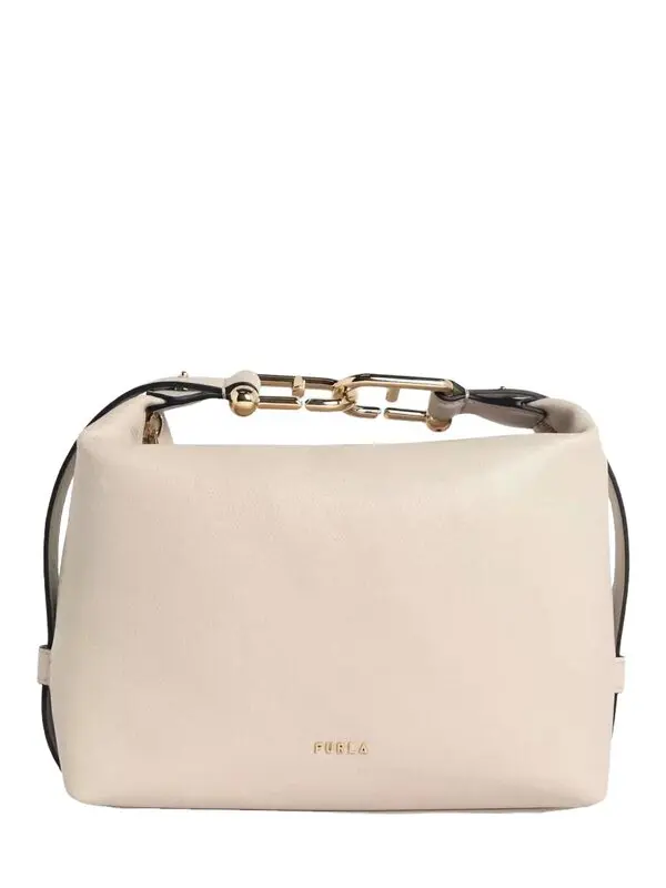 Furla Tonie Leather Shoulder Bag - Neutrals