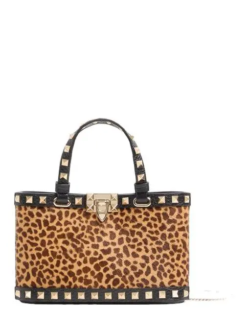 Valentino Garavani Rockstud Mini Shopping Bag - Animal Print