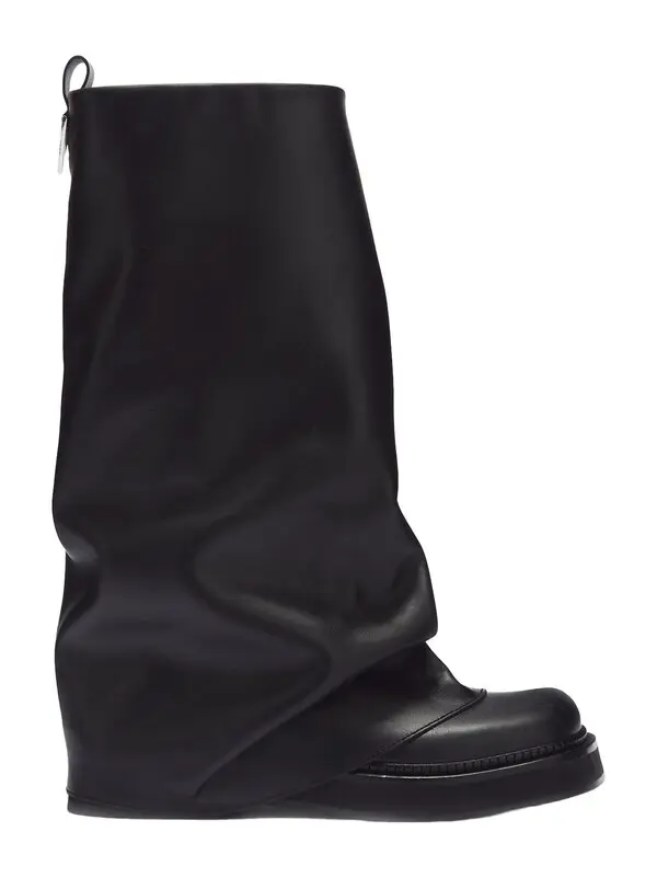 Attico Robin Combat Boots - Black