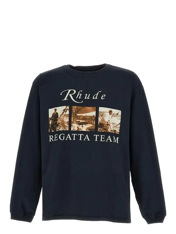 Rhude Regatta' Long Sleeve T-shirt - Black
