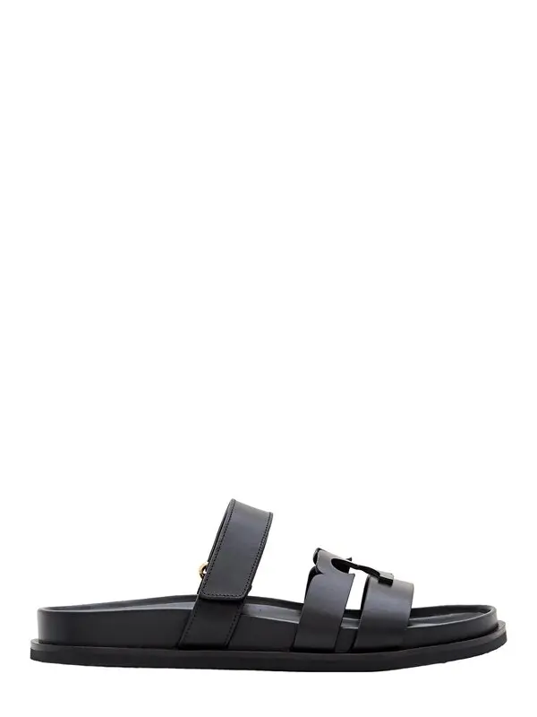 Tory Burch Ines T Slide Sporty Sandal - Black