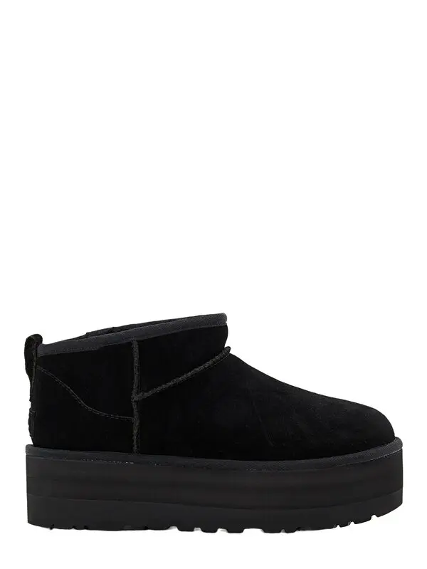 UGG Classic Ultra Mini Platform Ankle Boots - Black