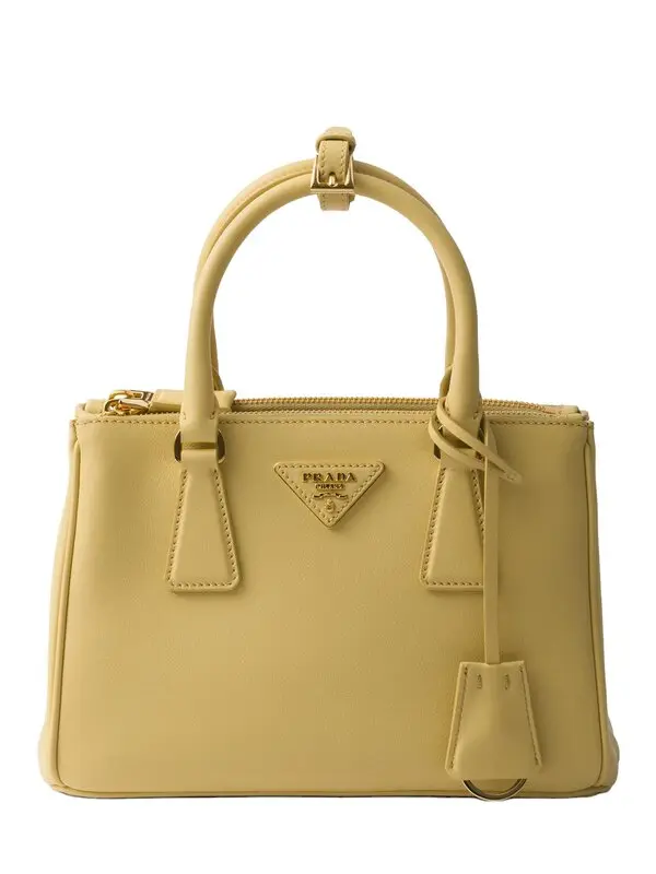 Prada Galleria Small Leather Bag - Vanilla