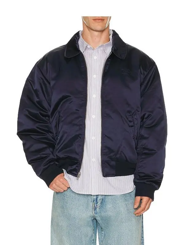 HUF Clothiers Reversible Bomber Jacket - Navy