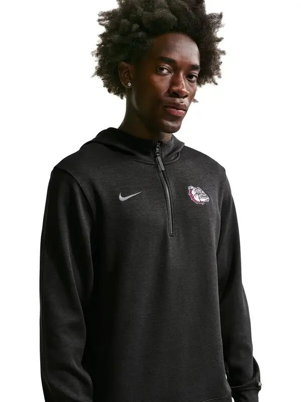 Nike Gonzaga Bulldogs Ncaa Coaches' Pullover Hoodie - Black