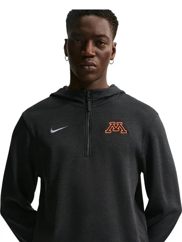 Nike Minnesota Gophers Ncaa Basketball Coaches' Pullover Hoodie - Black