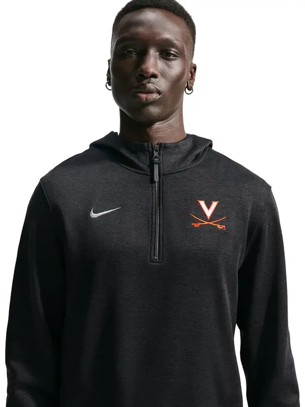 Nike Virginia Cavaliers Ncaa Basketball Coaches' Pullover Hoodie - Black