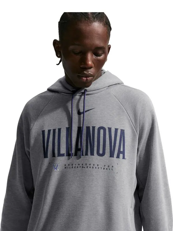 Nike Villanova Wildcats Ncaa Basketball Coaches' Pullover Hoodie - Grey