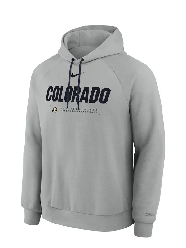 Nike Colorado Buffaloes Ncaa Basketball Coaches' Pullover Hoodie - Grey