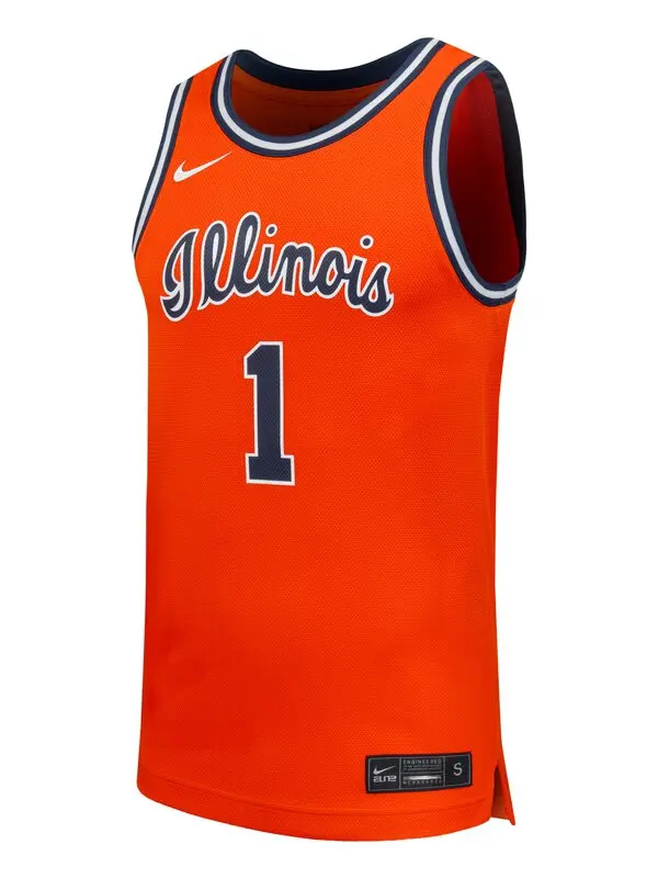Nike Illinois Fighting Basketball College Replica Jersey - Orange