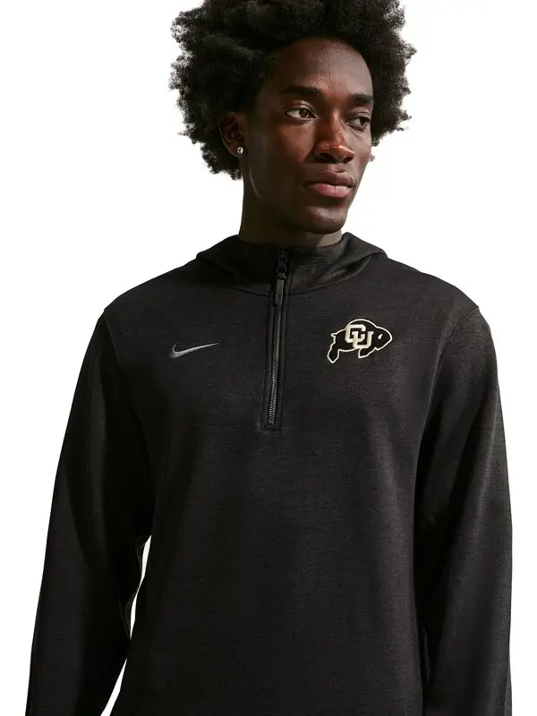 Nike Colorado Buffaloes Ncaa Basketball Coaches' Pullover Hoodie - Black