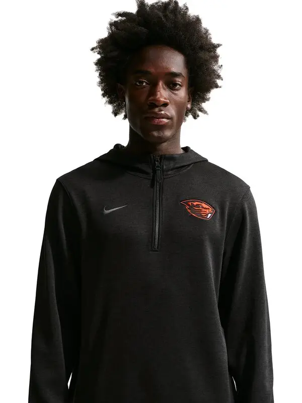 Nike Oregon State Beavers Ncaa Basketball Coaches' Pullover Hoodie - Black