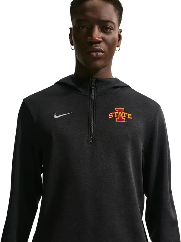 Nike Iowa State Cyclones Ncaa Basketball Coaches' Pullover Hoodie - Black