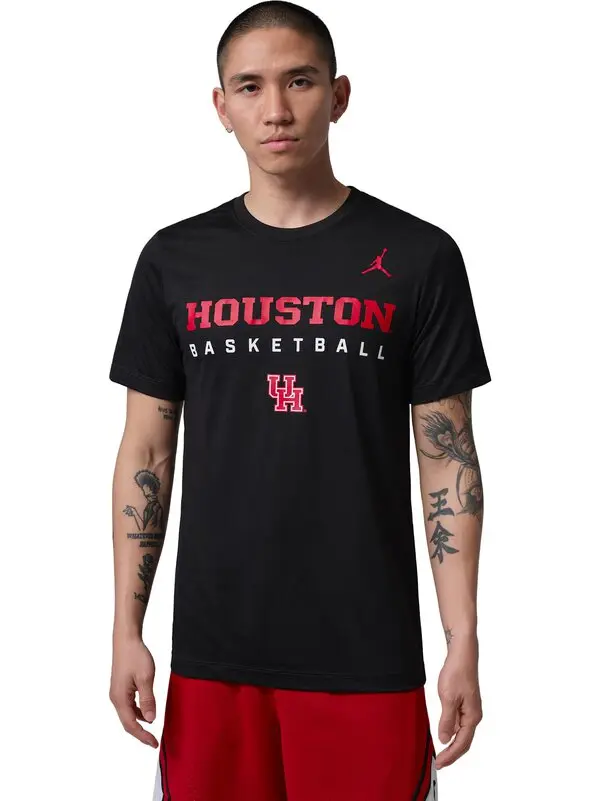 Nike Ncaa Houston Cougars Basketball Short-sleeve Dri-fit T-shirt - Black