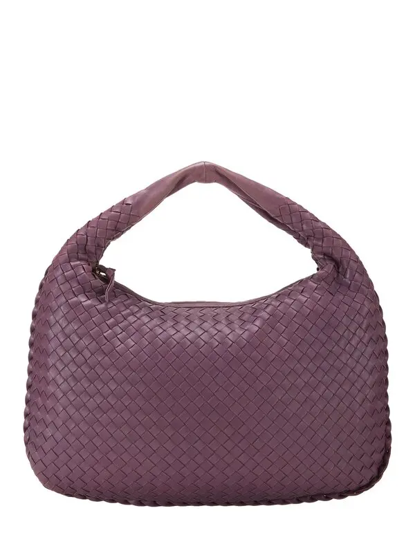 Bottega Veneta Intrecciato Veneta Hobo Bag - Purple