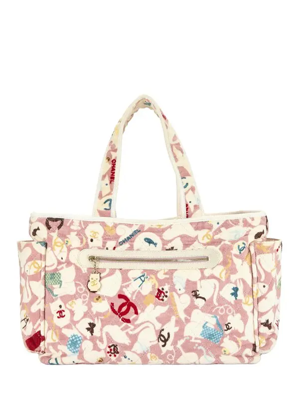 Chanel Terry Cloth Diaper Bag - Pink