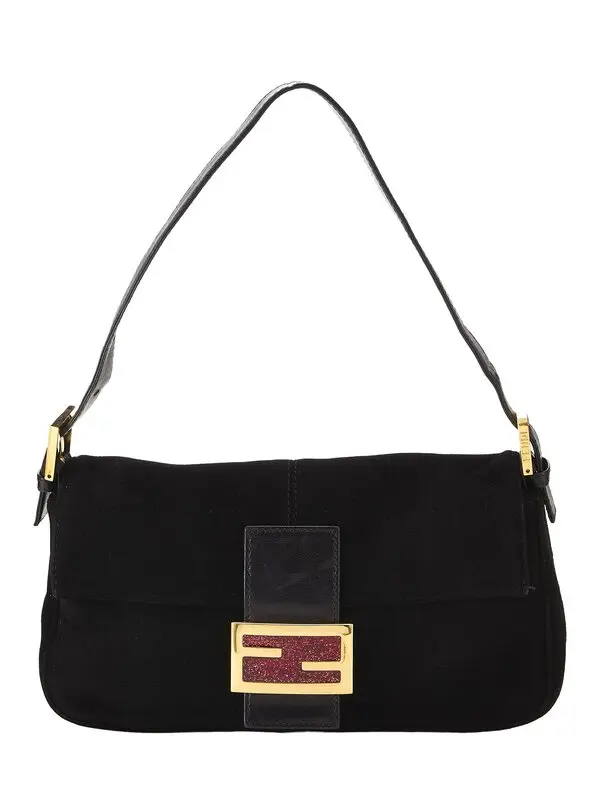 Fendi Baguette Shoulder Bag - Black