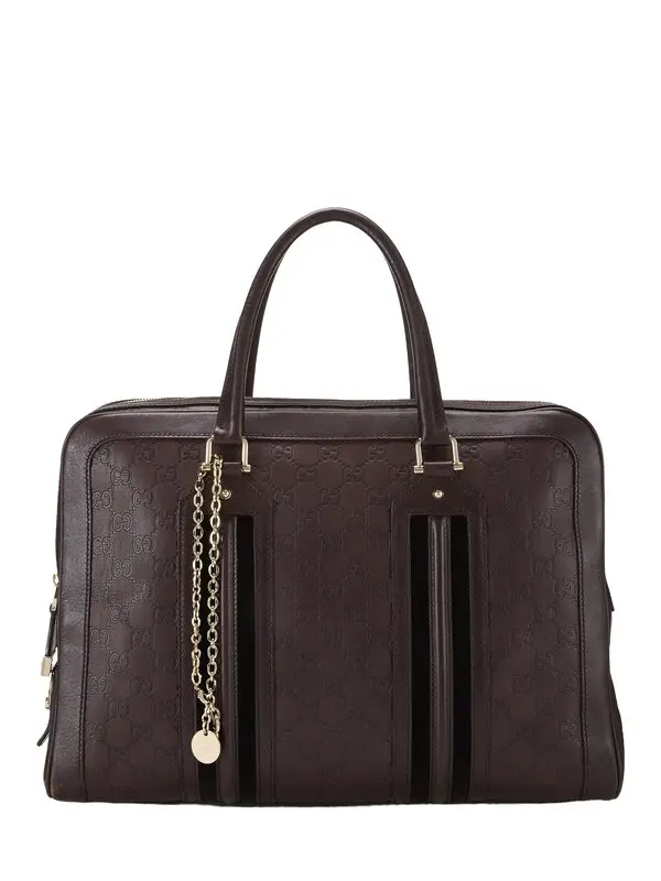 Gucci Guccissima Briefcase - Brown