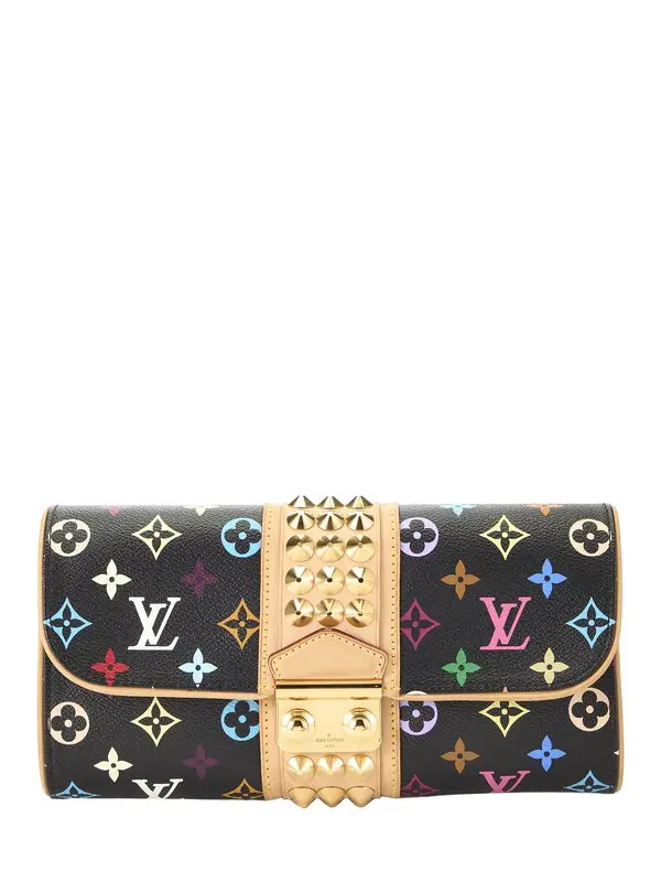 LOUIS VUITTON Takashi Murakami Monogram Multicolore Pochette Courtney - Black