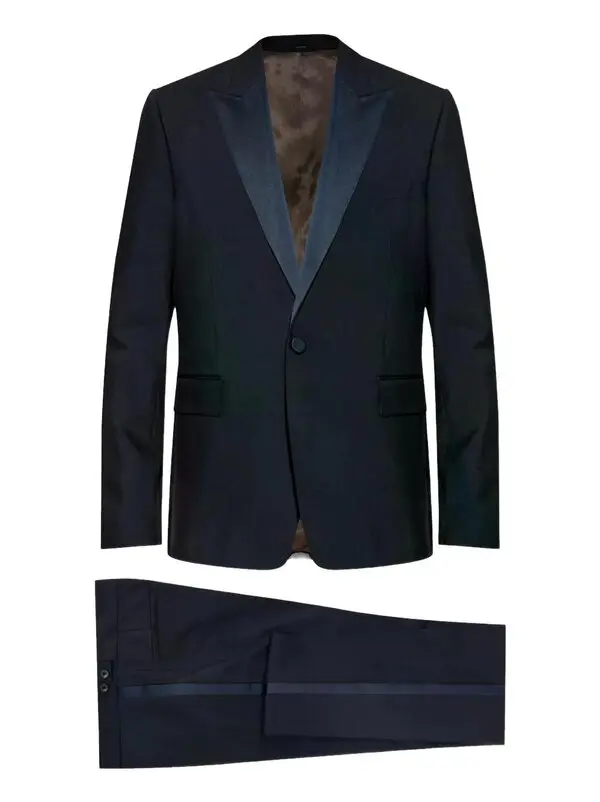 Paul Smith Shawl Collar Suit - Blue