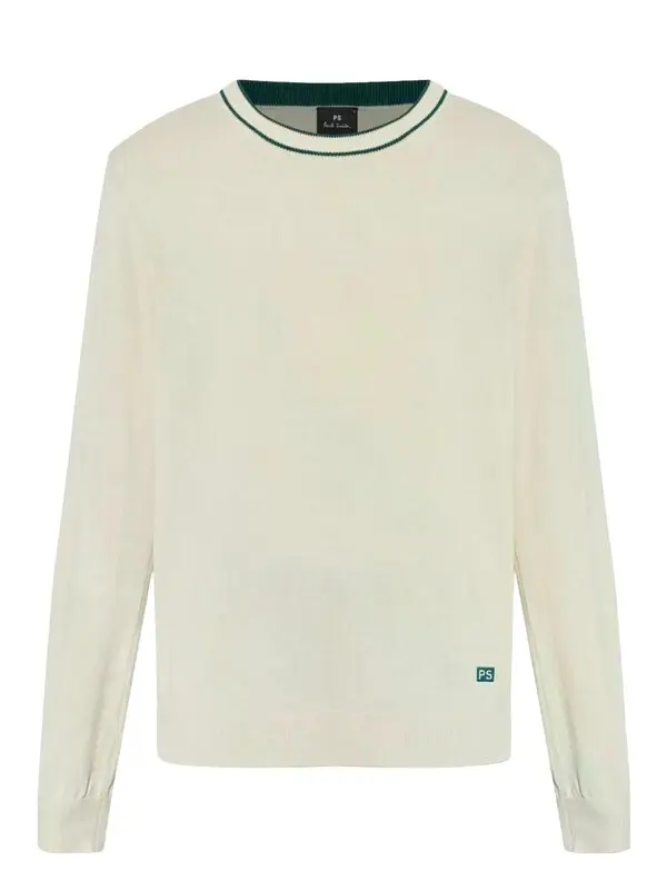 Paul Smith Ribbed-knit Crew-neck Sweater - Neutrals