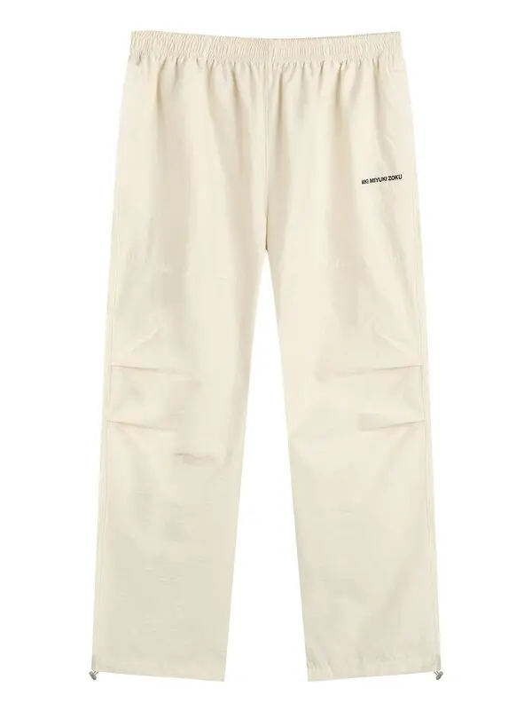 MKI MIYUKI ZOKU Washed Cotton Nylon Parachute Pants - Bone
