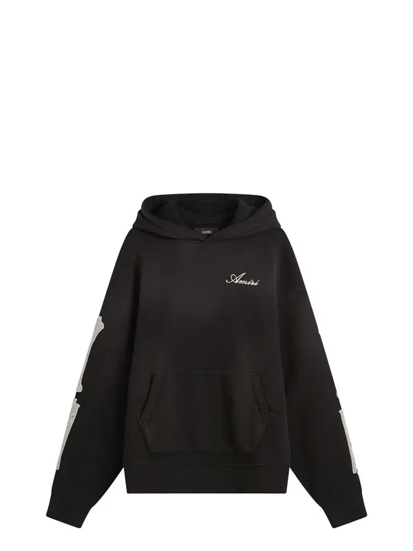 Amiri Bones Oversized Hoodie - Black