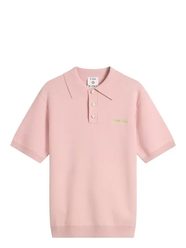 Casablanca Double Face Polo - Pink