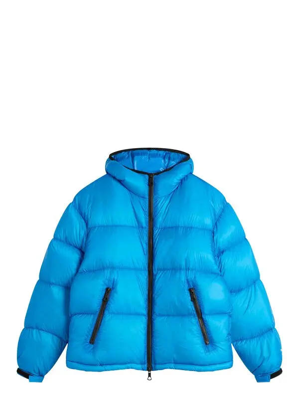 MKI MIYUKI ZOKU Translucent Hooded Bubble Jacket - Ultramarine