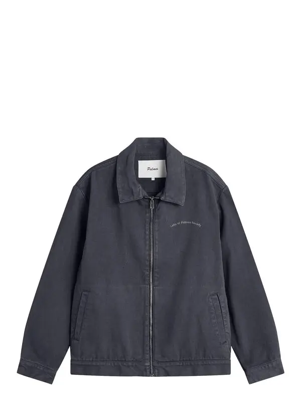 PALMES Lake Zip Shirt Jacket - Charcoal