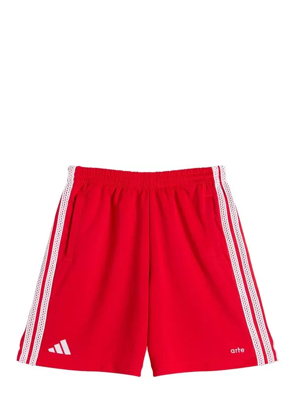 Adidas X Arte 3-stripe Shorts - Better Scarlet