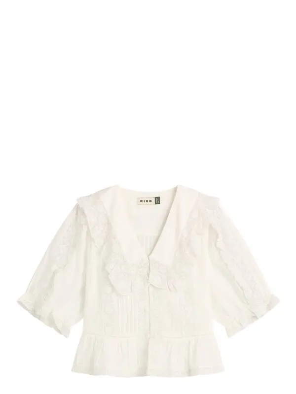 Rixo Ellery Top - White