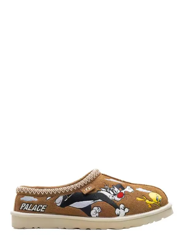 UGG Tasman X Palace Looney Tunes Graphic Slippers - Brown