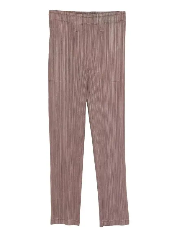 Issey Miyake Pleated Trousers - Brown